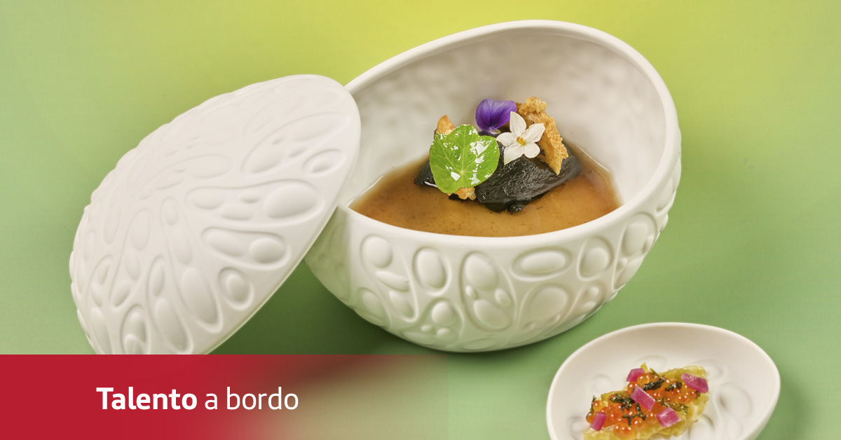 The dinnerware of top chefs | Talento a bordo